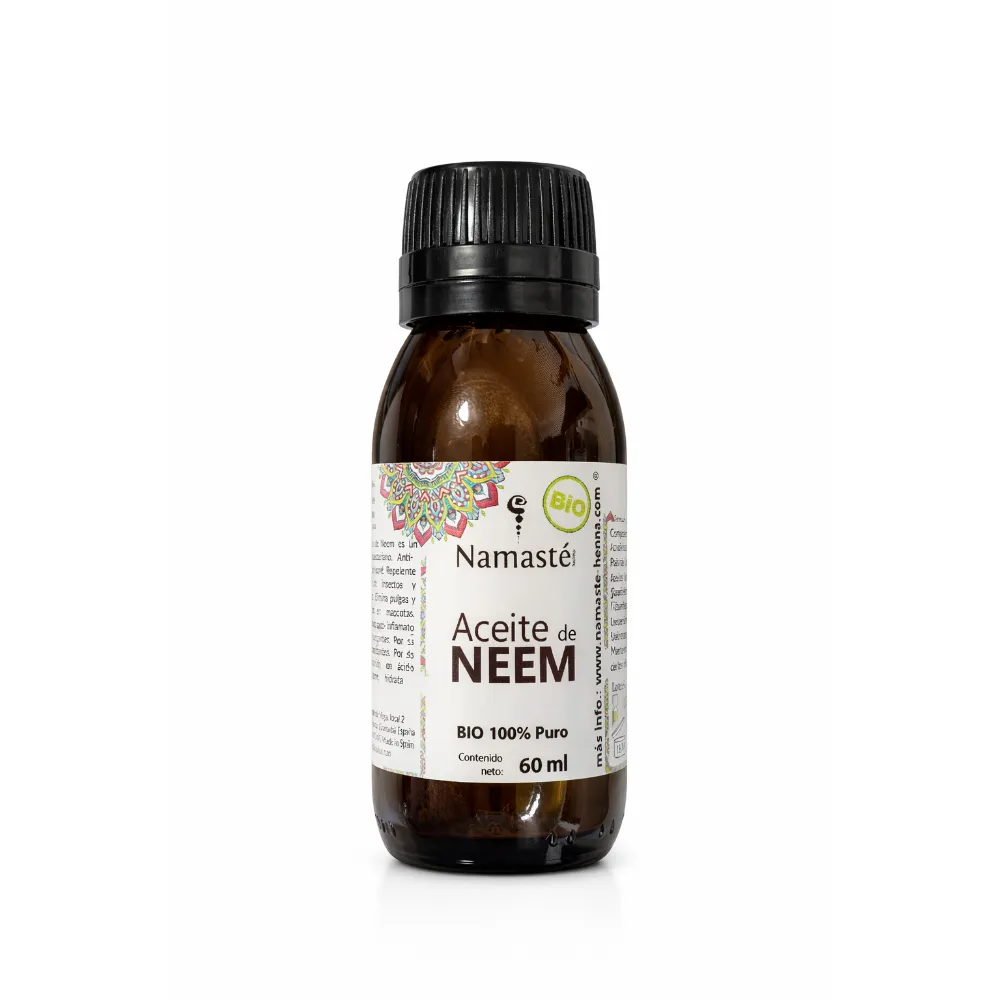 Namasté Aceite Vegetal BIO de Neem Virgen Puro 60ml en Punto Curly